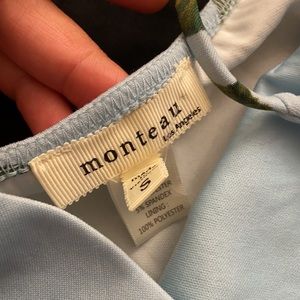 Monteau | Dresses | Monteau Los Angeles Blue Floral Sun Dress | Poshmark